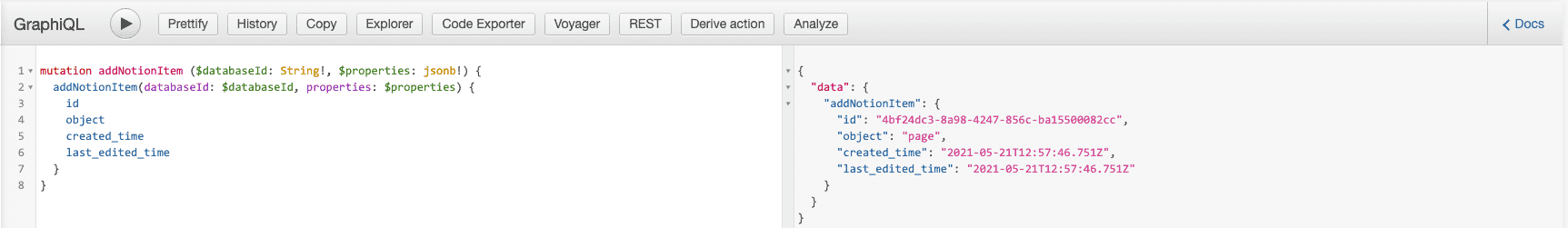Creating a GraphQL API for Notion with Hasura Actions