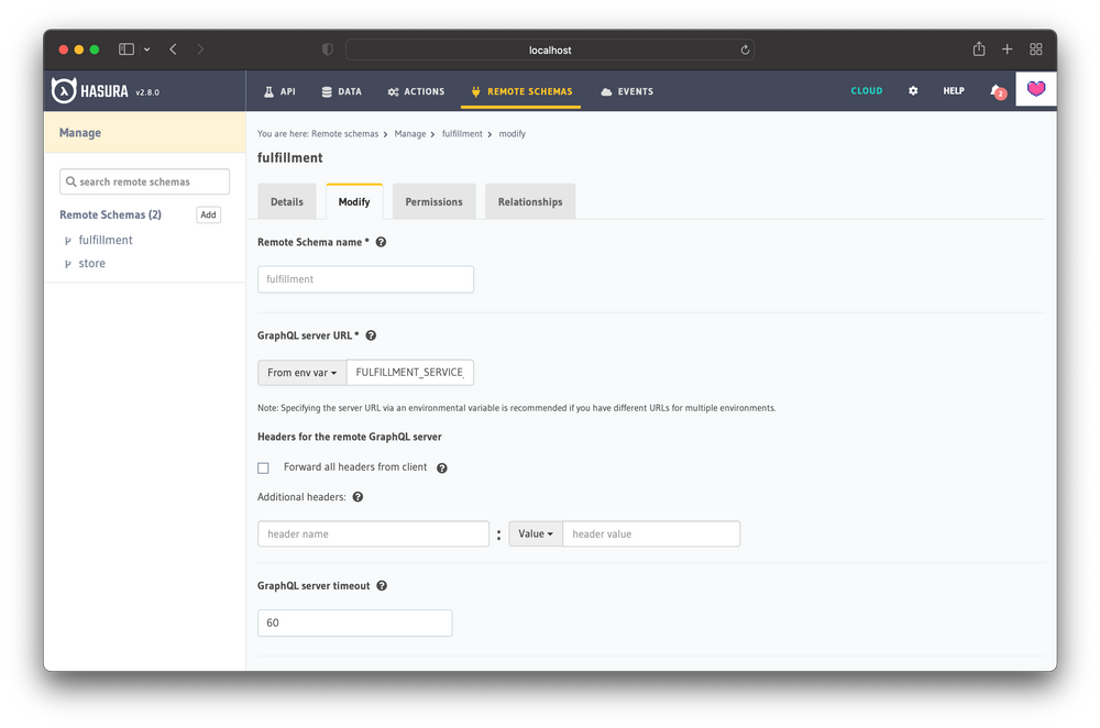 Remote schema: Join data from a database with a GraphQL API