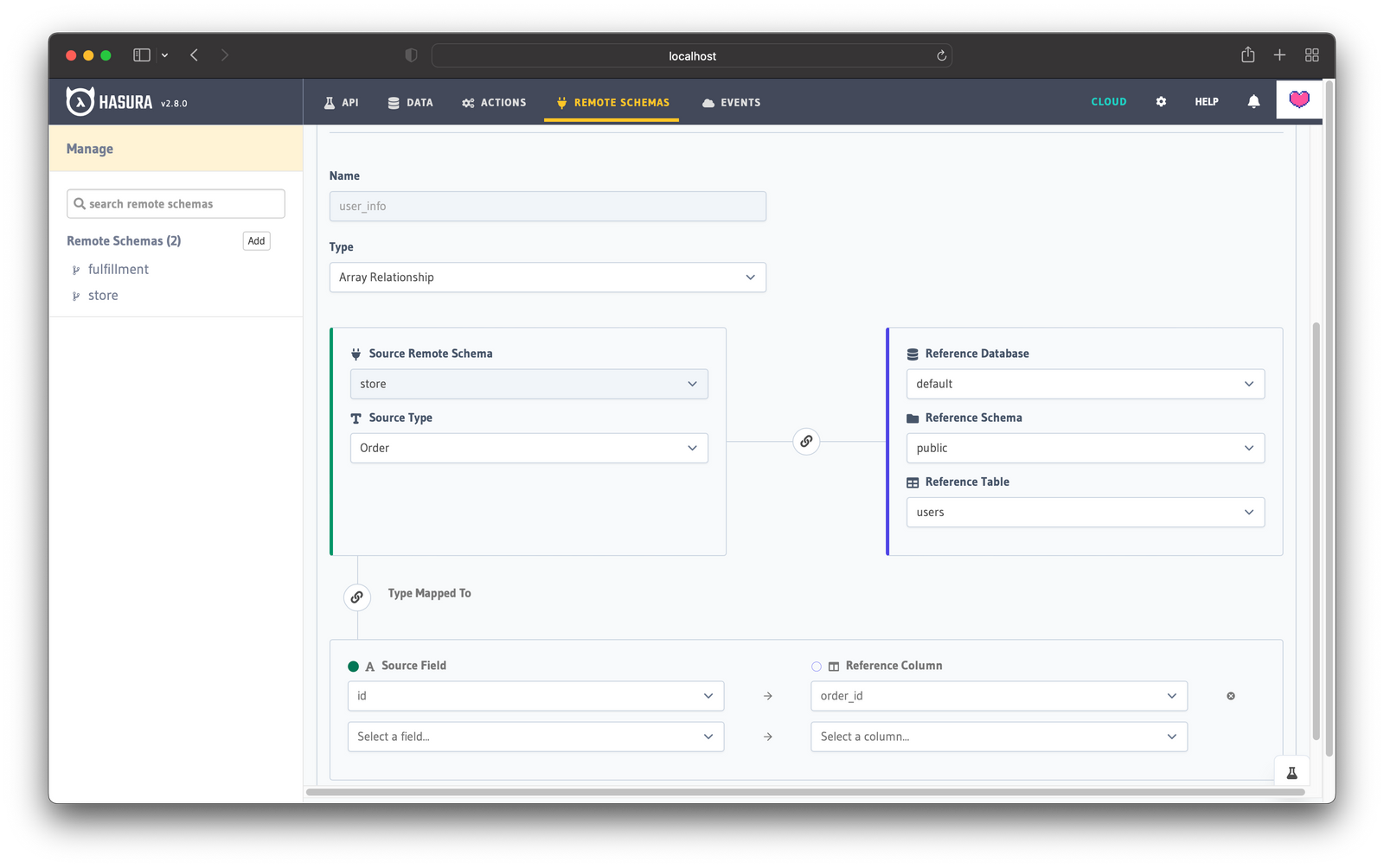 Join Data From A Graphql Api With Database Table Using Remote Schema To Database Joins